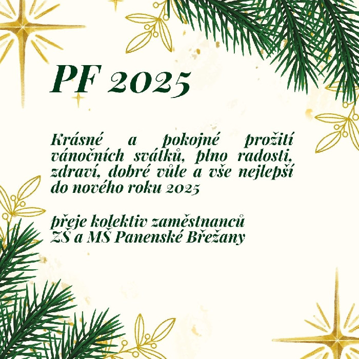 PF 2025 :: ZŠ a MŠ Panenské Břežany